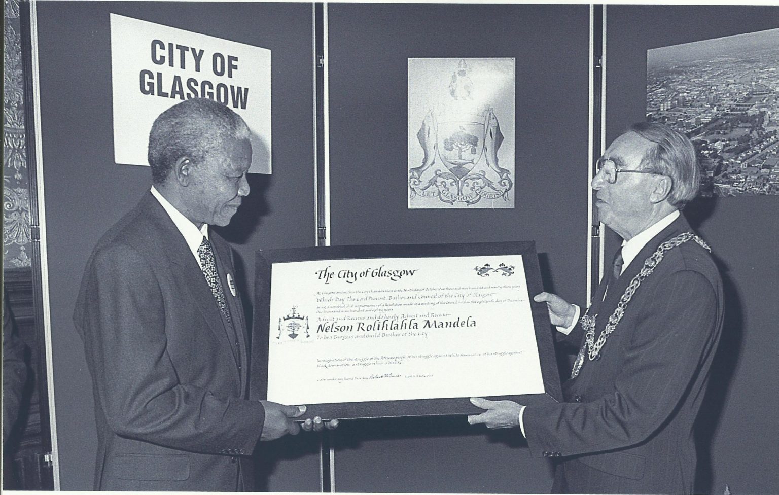 Celebrating the Anniversary of Nelson Mandela’s visit to Glasgow ...